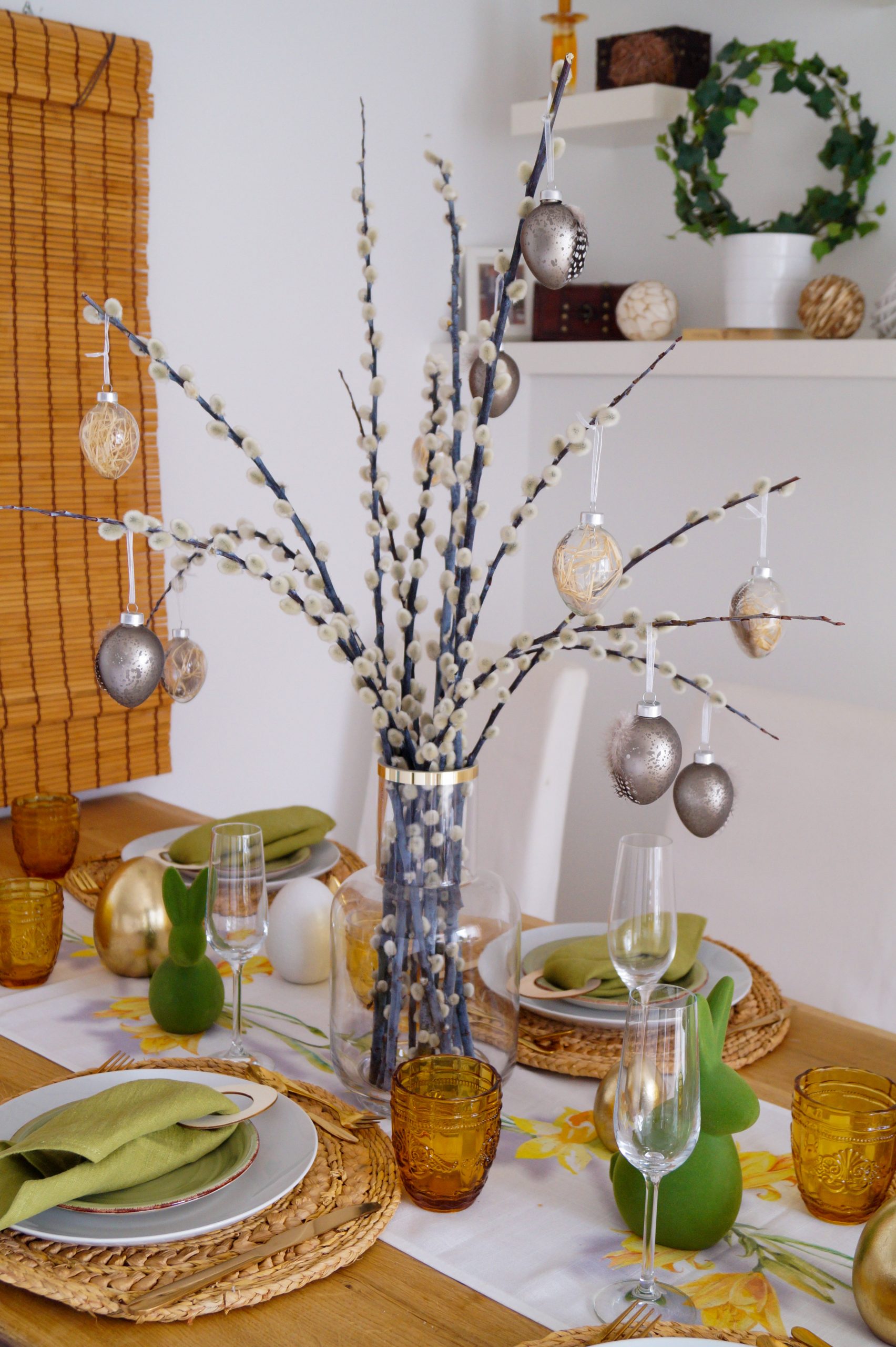 Rustic Easter Table Decor Inspo - Wood and Green... - Madame Schischi