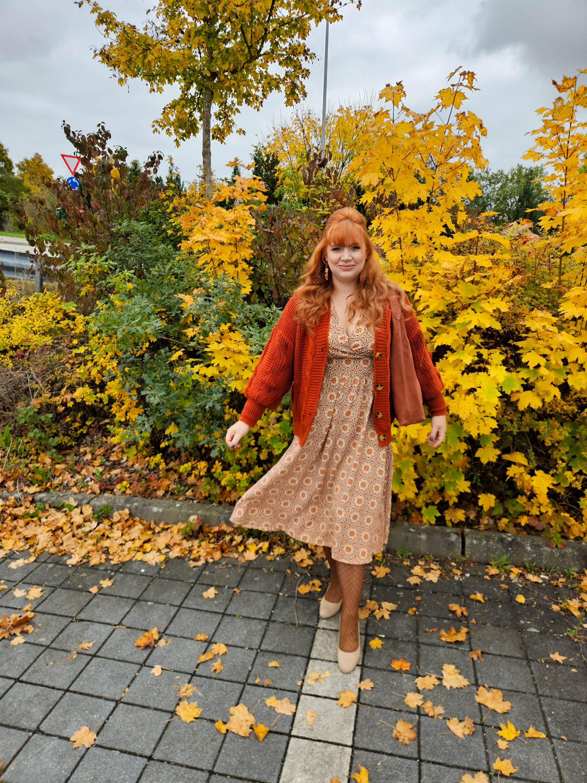 Burnt Orange Autumn Dress.... - Fashion and Lifestyle by Madame Schischi